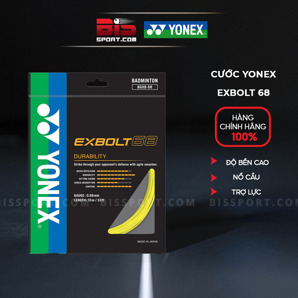 Cước Căng Vợt Cầu Lông Yonex Exbolt 68 Chính Hãng - Cước Siêu Trợ Lực ...