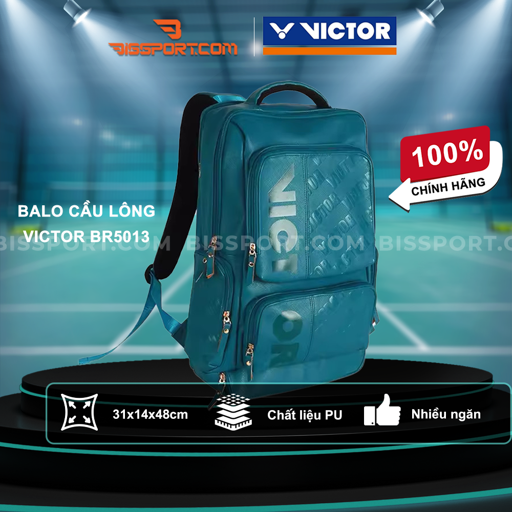 Balo Cầu Lông Victor BR5013 Chính Hãng Màu Trắng - Thiết Kế Rộng - Tiện ...