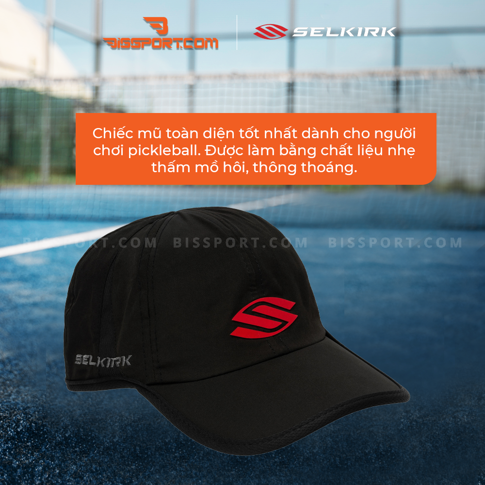 Nón Pickleball Selkirk Core Hat Chính Hãng - Khóa Dán Có Thể Điều Chỉnh ...