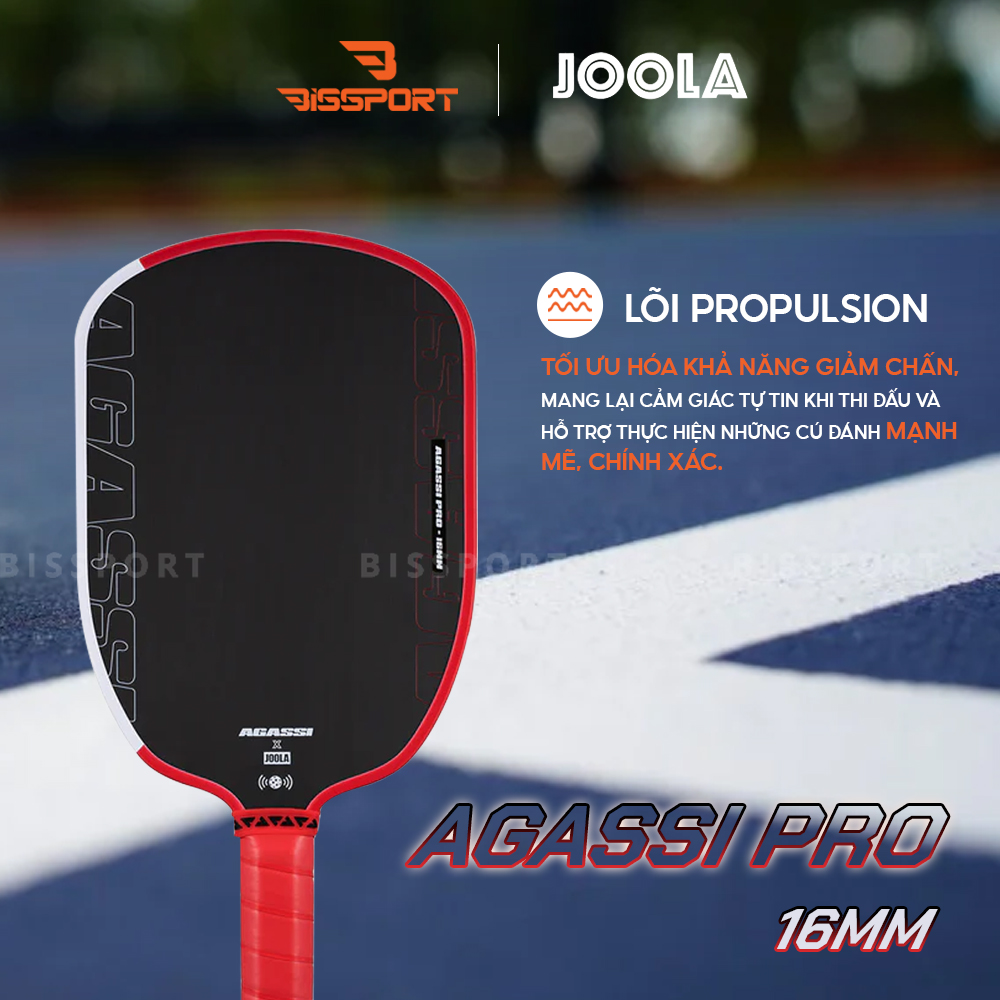 Vợt Pickleball JOOLA Agassi Pro 16mm Chính Hãng - Sợi Lõi Tổ Ong - Nhẹ ...