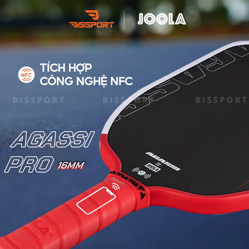 Vợt Pickleball JOOLA Agassi Pro 16mm Chính Hãng - Sợi Lõi Tổ Ong - Nhẹ ...