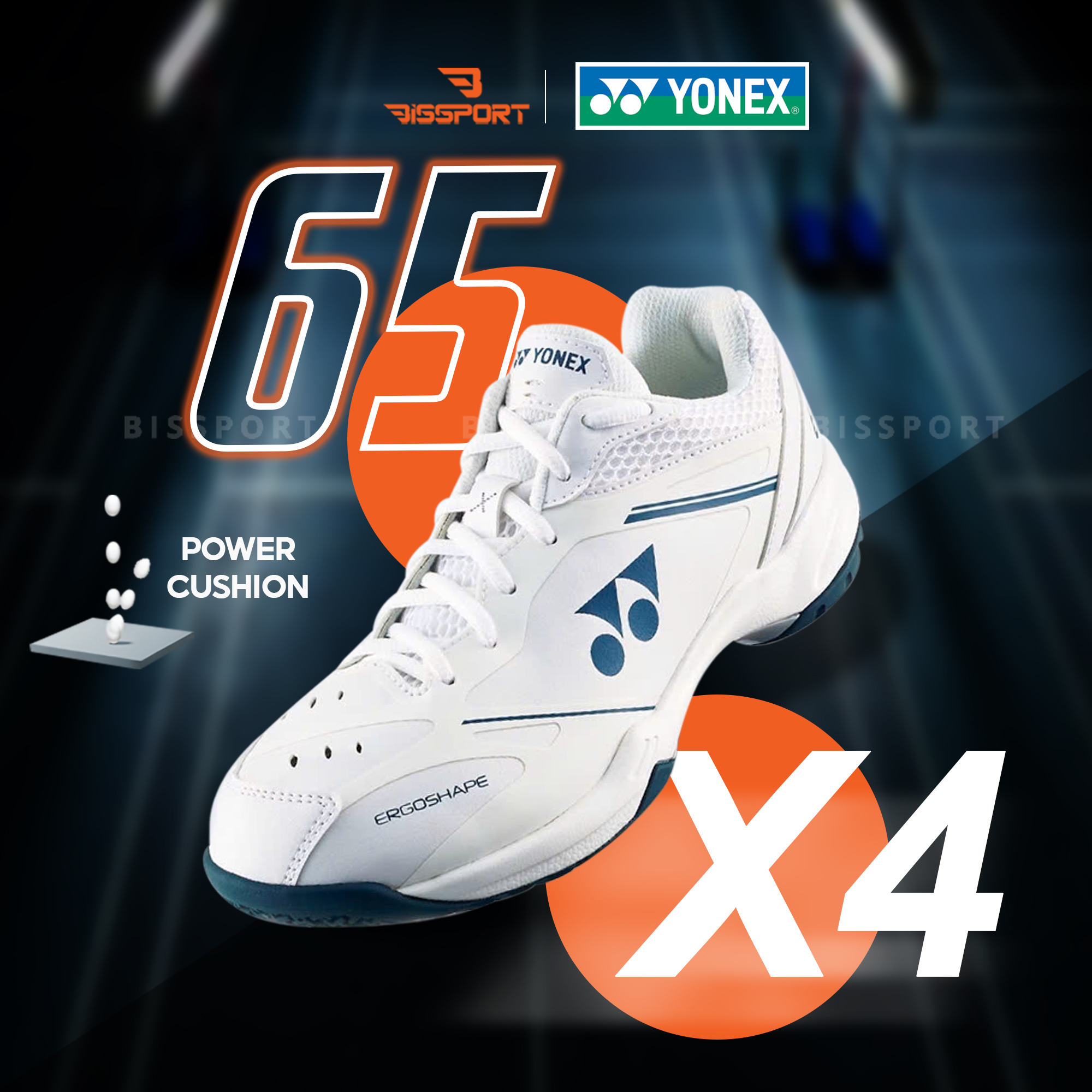 Giày Cầu Lông Yonex SHB65X4 Chính Hãng - Trắng Xanh - Form Ôm - Bám Sàn ...