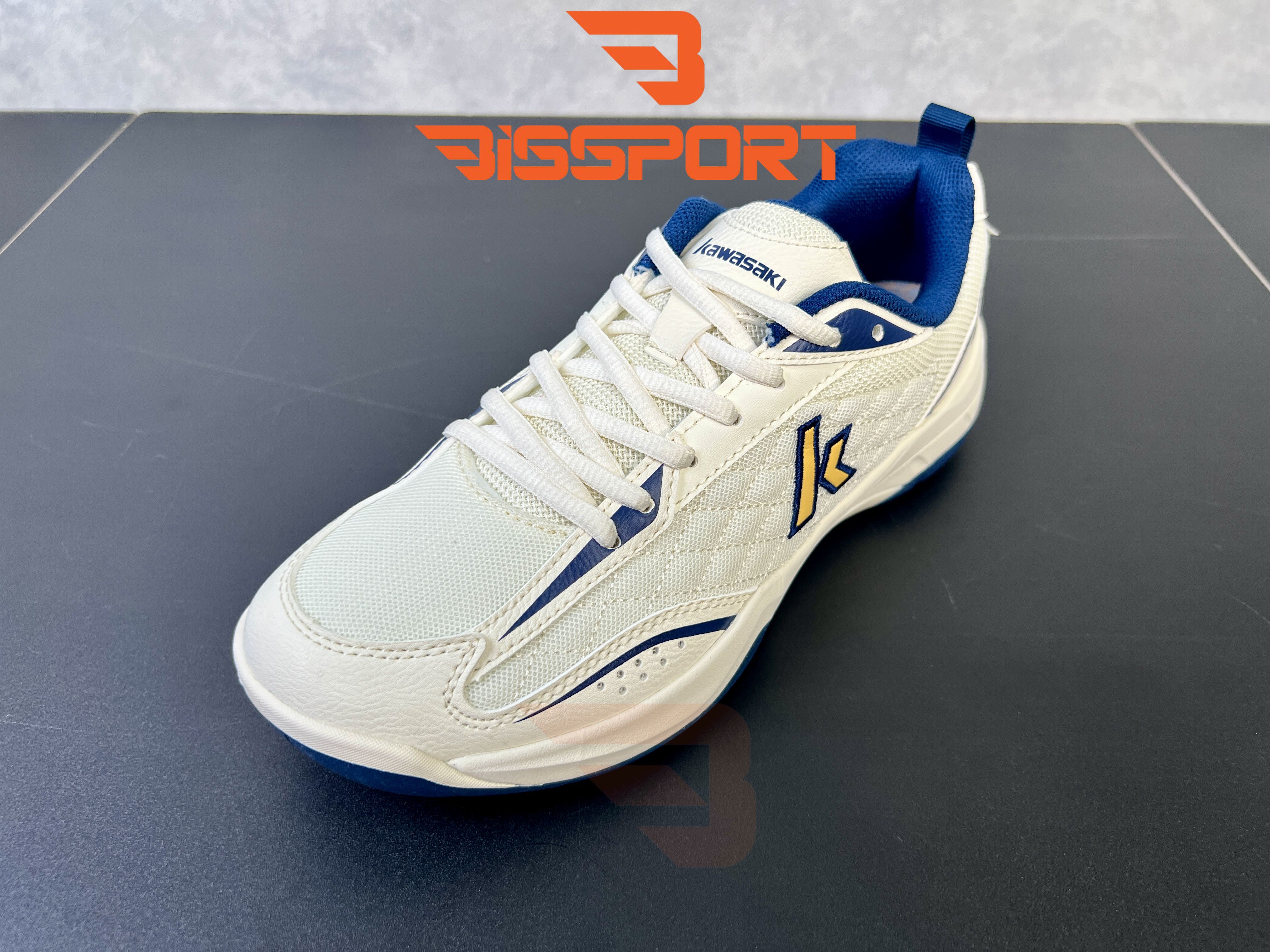 Giày Cầu Lông Kawasaki C32012 Chính Hãng - Trắng Xanh - Chống Chấn Tốt ...