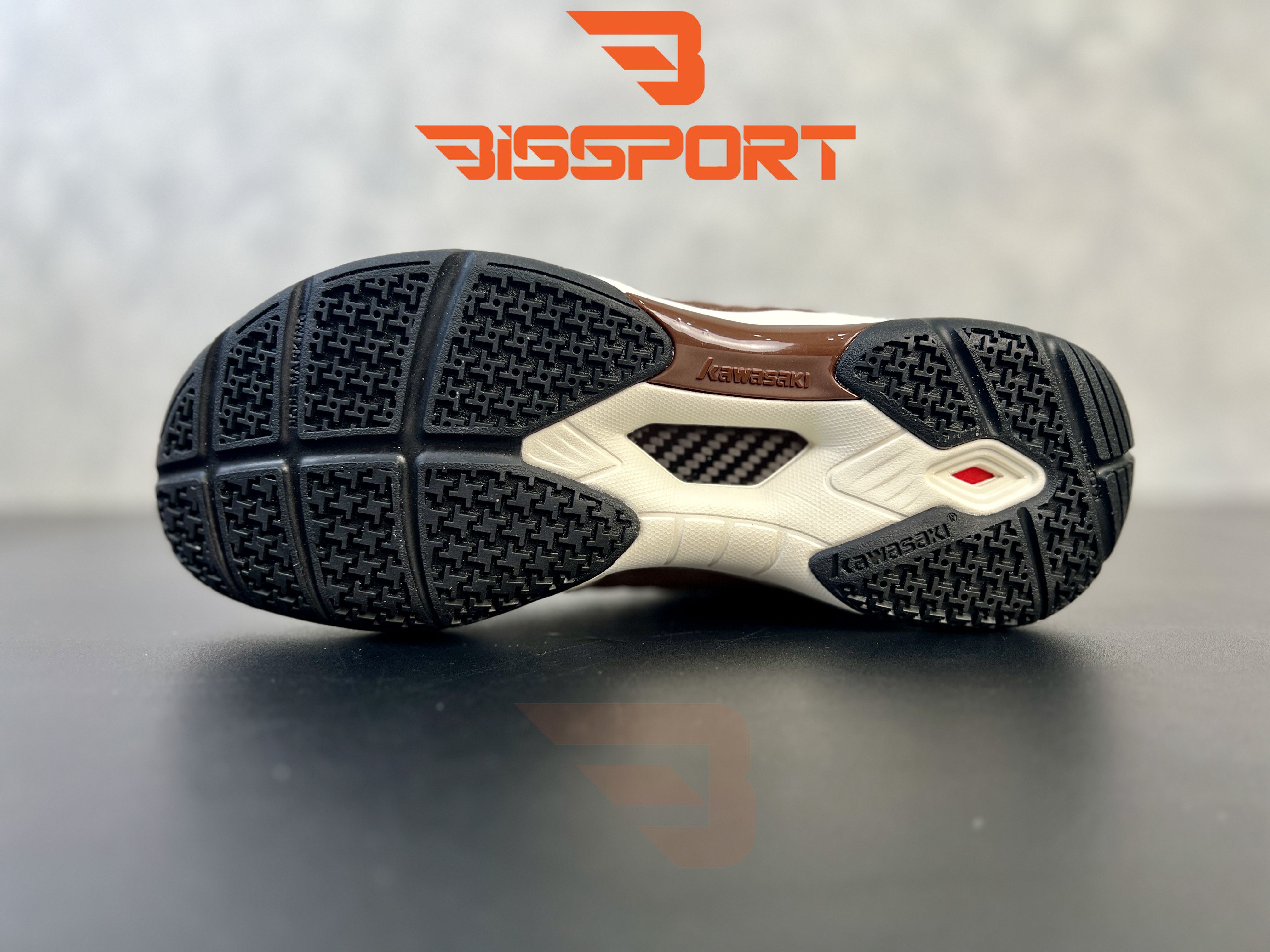 Giày Cầu Lông Kawasaki C32012 Chính Hãng - Trắng Nâu - Chống Chấn Tốt ...