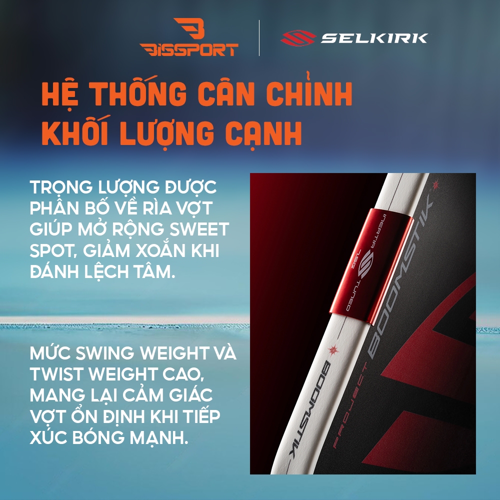 Vợt Pickleball Selkirk Boomstik Elongate - Đen Đỏ - 16mm Chính Hãng ...