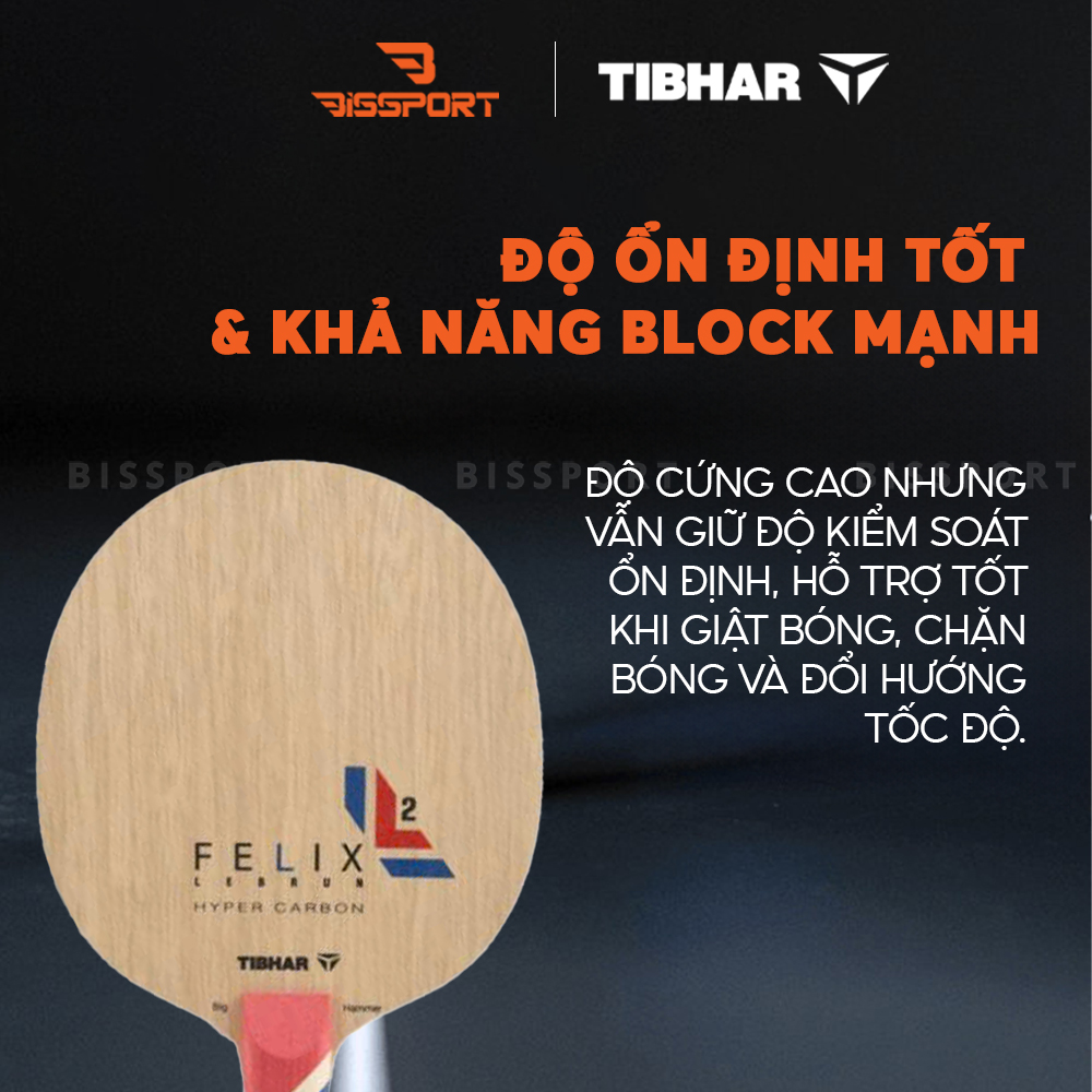 Cốt Vợt Bóng Bàn Tibhar FELIX Hyper Carbon - FL Cao Cấp - Kiểm Soát Tốt ...